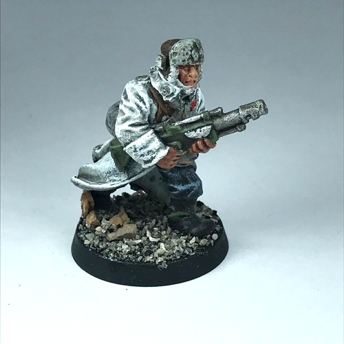 Metal Valhallan Ice Warrior Rifleman Imperial Guard - Warhammer 40K ...