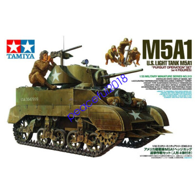 Tamiya 35313-1/35 II Guerra Mundial Ee.uu M5A1 Encendedor Panzer con ...