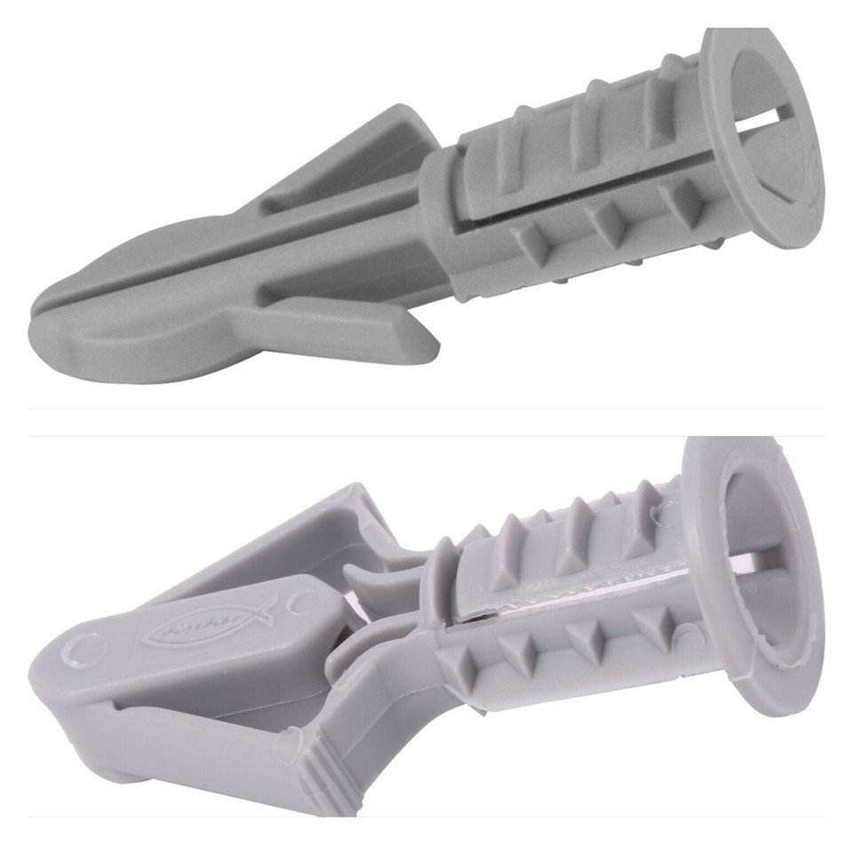 Fischer Nylon Plasterboard Plugs Wall Plug 10mm & 6mm Heavy Duty Screws ...