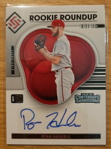 2021 PANINI CONTENDERS ROOKIE ROUNDUP AUTOGRAPH RYAN HENDRIX CINCINNATI ...