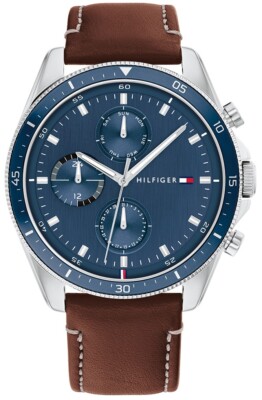 TOMMY HILFIGER PARKER MENS WATCH 1791837 BLUE DIAL - WARRANTY - RRP 199 ...