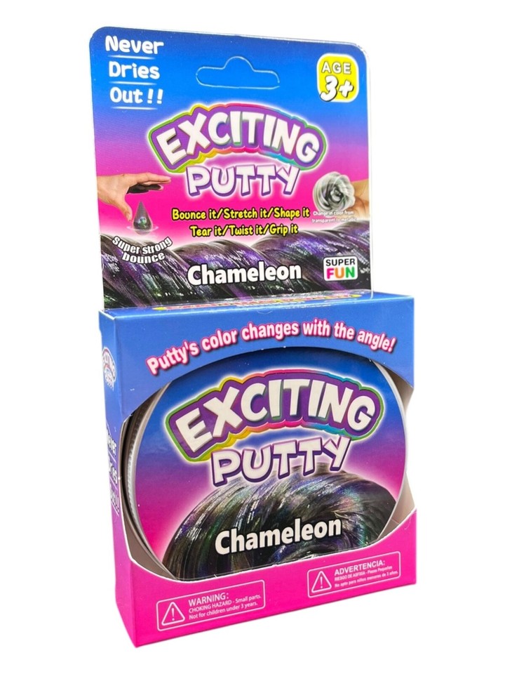 2 x Super Smart Kids Putty Mudmagnetic Liquid Glass Colour changing ...