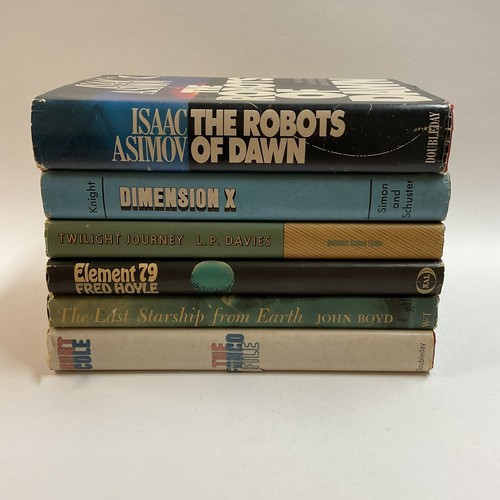 Lot of 6 Vintage Science Fiction Hardcover Books Sci Fi BCE Asimov ...