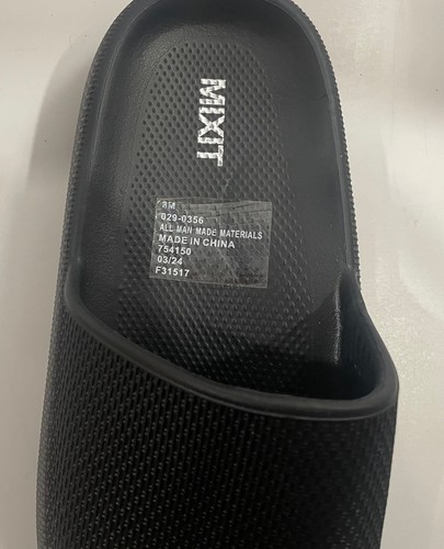 New! Women’s MIXIT POOL SLIDES SIZE 8 Black Waterproof 2” Platform Sole ...