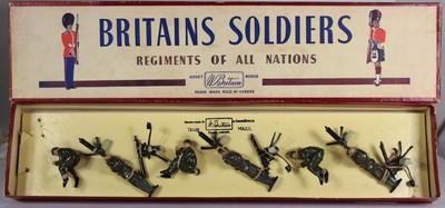 W. Britains British Machine Gun Section #1318 with Original Box | eBay