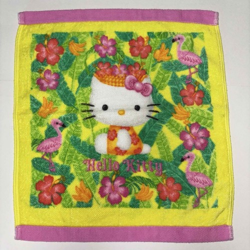 Hello Kitty Tropical Hand Towel Hibiscus Flamingo Hard to Get Rare | eBay