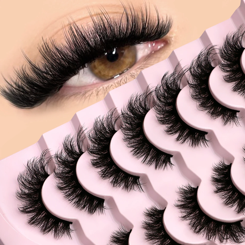 3D Mink Cat Eye Lashes – Fluffy Wispy Volume, Natural Feathery Look ...