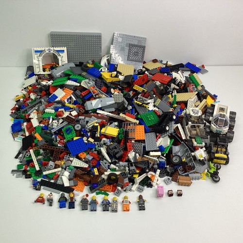 4.8kg Mixed LEGO Partial Builds, Loose Pieces, Minifigs Incl. Minecraft ...