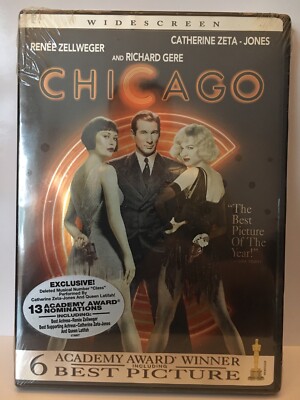 Chicago (DVD, 2003) WS, 6 Academy Awards! Features! Hype Sticker! New ...