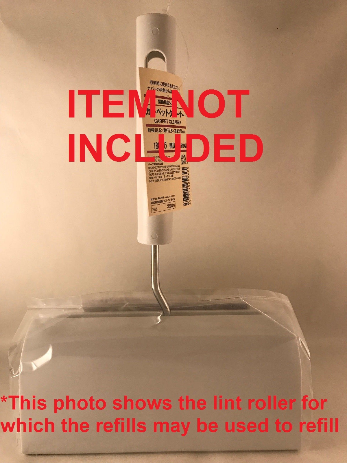 1 pack Muji Japan Carpet Cleaner Roller REFILLS (3 rolls) - Japanese ...