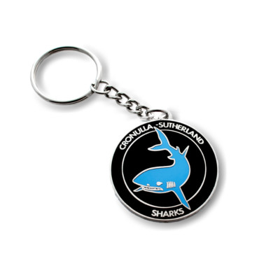 333336 CRONULLA SHARKS NRL METAL TEAM HERITAGE LOGO KEY RING KEYRING ...