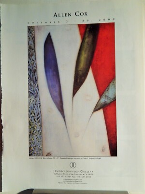 ALLEN COX ART PIECE VTG ORIG 2000 ADVERTISEMENT | eBay