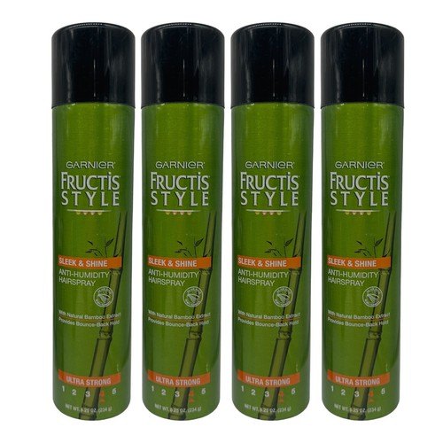 4 Pk Garnier Fructis Style Sleek & Shine Anti-Humidity Hairspray Ultra ...