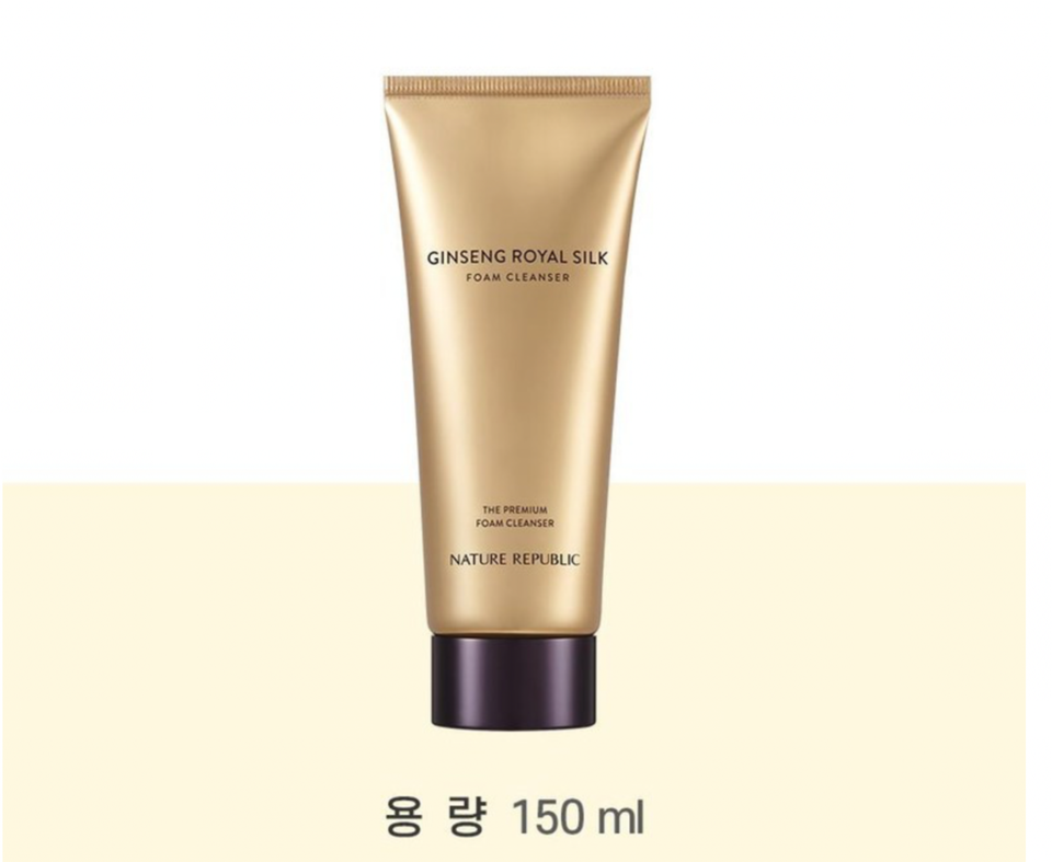 Nature Republic Ginseng Royal Silk Foam Cleanser 150ml - Korea Beauty ...