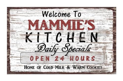 Deluxe Wood Magnet Welcome to Mammie's Kitchen 5x8 Inches Magnetic ...