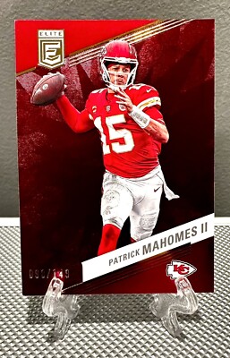 2023 Elite PATRICK MAHOMES #/149 Red Parallel Color Match🔥Kansas City ...