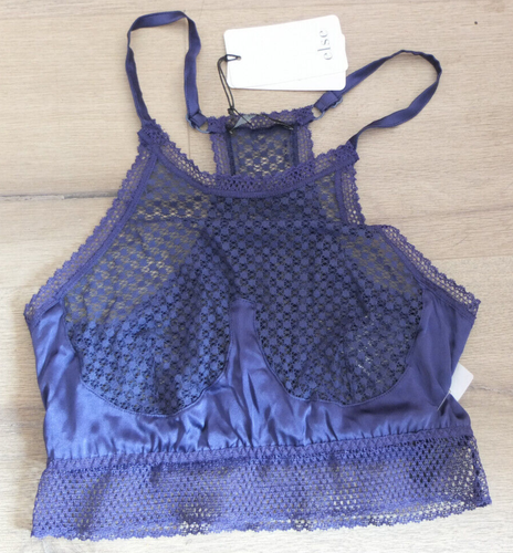 Else Bella U/W Racerback Bra Twilight Size XS NEW Lace Blue | eBay