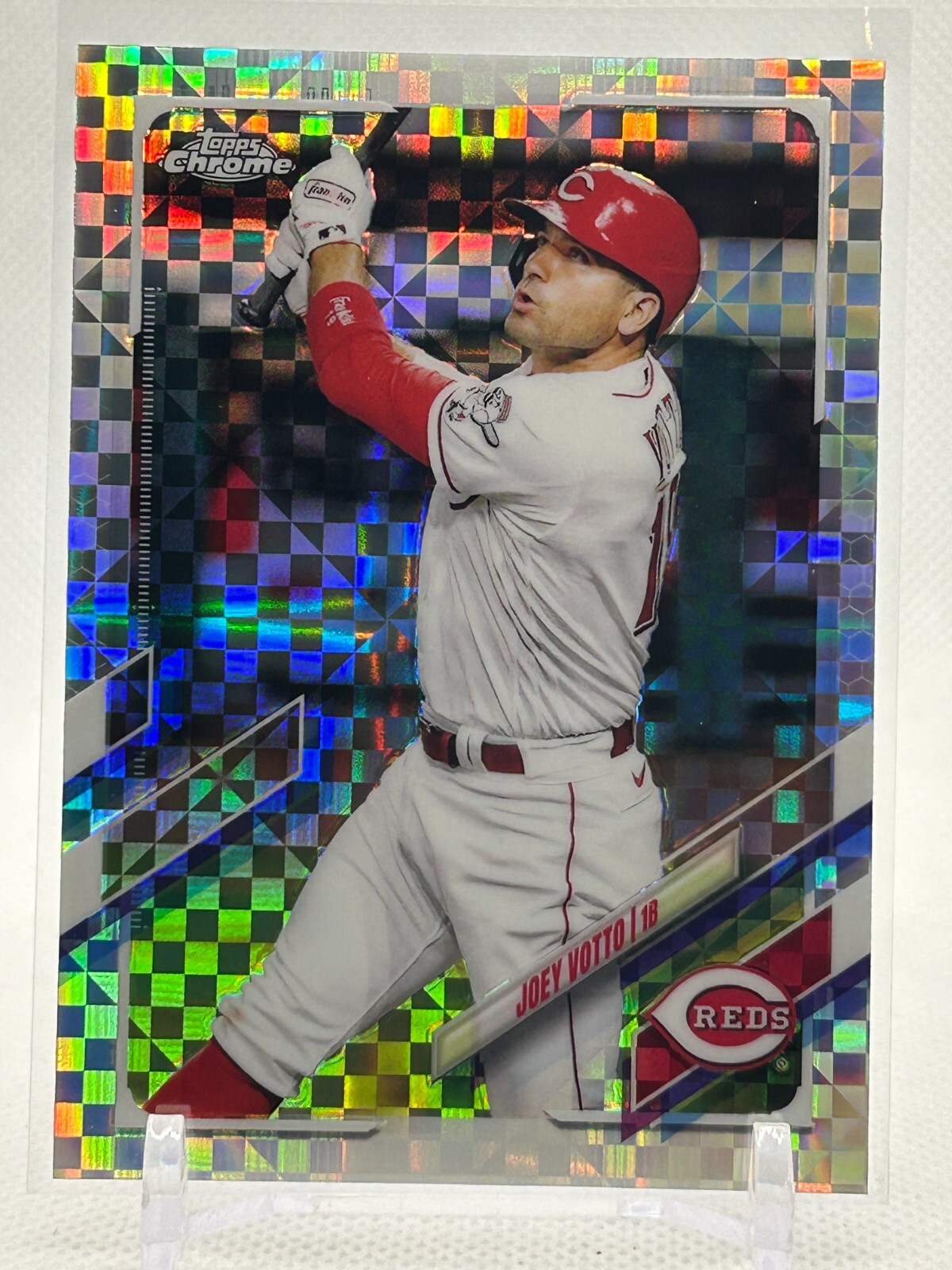2021 Topps Chrome #156 Refractor card Reds Joey Votto XFRACTOR | eBay