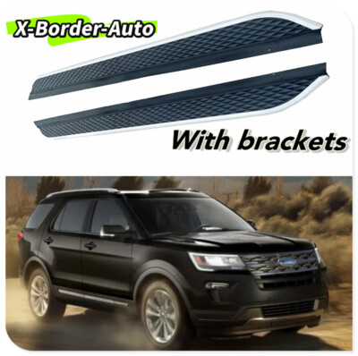 Fits For Ford Explorer 2011-2019 2PCS Running Boards Side Steps Nerf ...