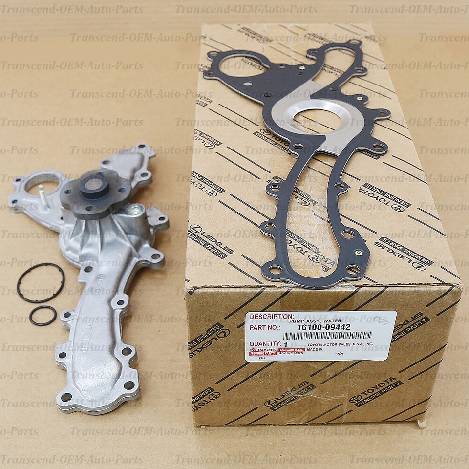 16100-09442 GENUINE OEM WATER PUMP W/ GASKET/O-RING for TOYOTA / LEXUS ...