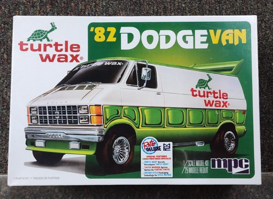 1/25 MPC 943 1982 Dodge Van Custom Turtle Wax Plastic Model Kit NIB 2 ...
