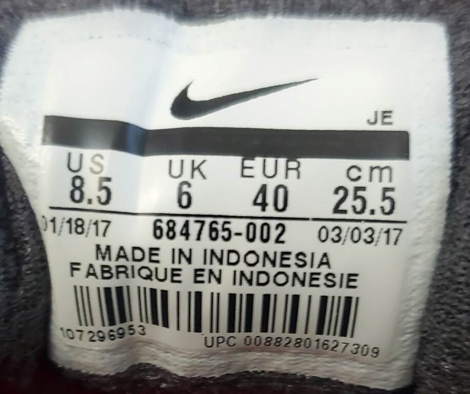 Nike Downshifter 6 Women's Size 8.5 Shoes Black Red Sneakers 684765-002 ...