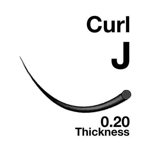 Lash Extensions 0.20mm Thickness J Curl 8mm Length Individual Volume ...