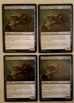 4x Thunderous Snapper Mtg Magic the Gathering Throne of Eldraine ...