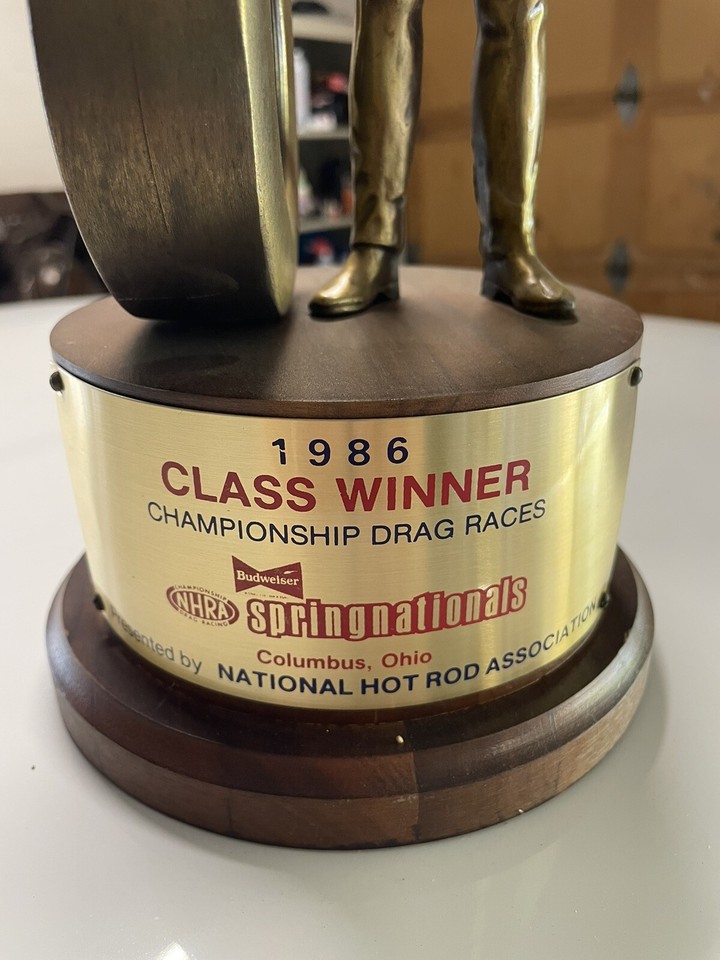 NHRA Wally Trophy 1986 Spring Nationals Columbus, OH | eBay