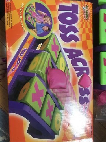 Toss Across Game Tic-Tac-Toe 2 to 4 Player Ages 5+, Original Box ...