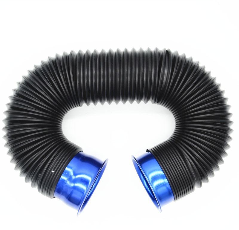 Car Flexible Extensible 75mm Offroad Cold Air Intake Pipe Inlet Hose ...