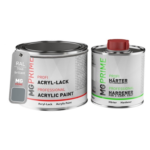 RAL 7046 Telegris 2 Peinture acrylique brillante Pot de 0,75 litre ...