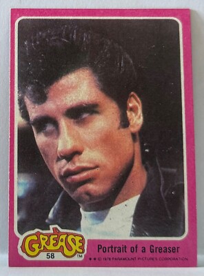 1978 Topps Grease Movie Card #58 Portrait of a Greaser NS3 | eBay