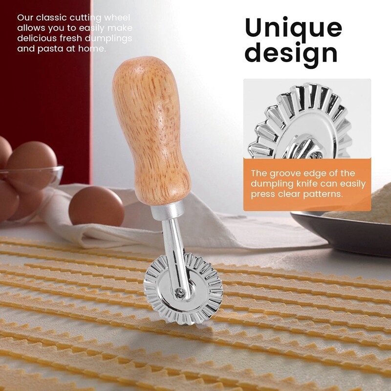 Pastry Wheel Cutter - Pasta Cutter Wheel - Ravioli Crimper Cutter Wheel ...