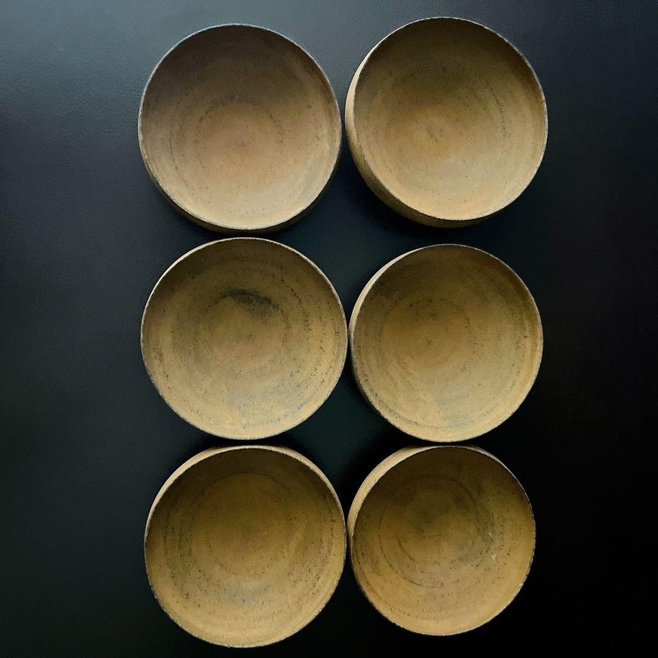 Akihiro Nikaido Pottery 6-Piece Set Japanese Tableware Used No Chips | eBay