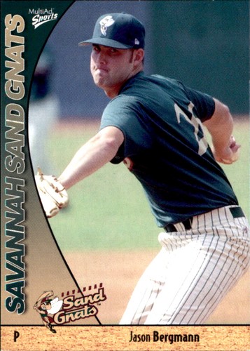 Jason Bergmann 2004 MultiAd Savannah Sand Gnats #3 RC FREE SHIPPING ...