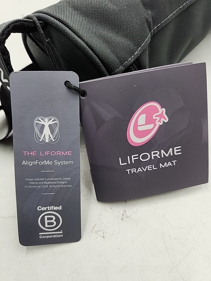 NEW Liforme Classic Travel Yoga Mat in Grey with Case | eBay