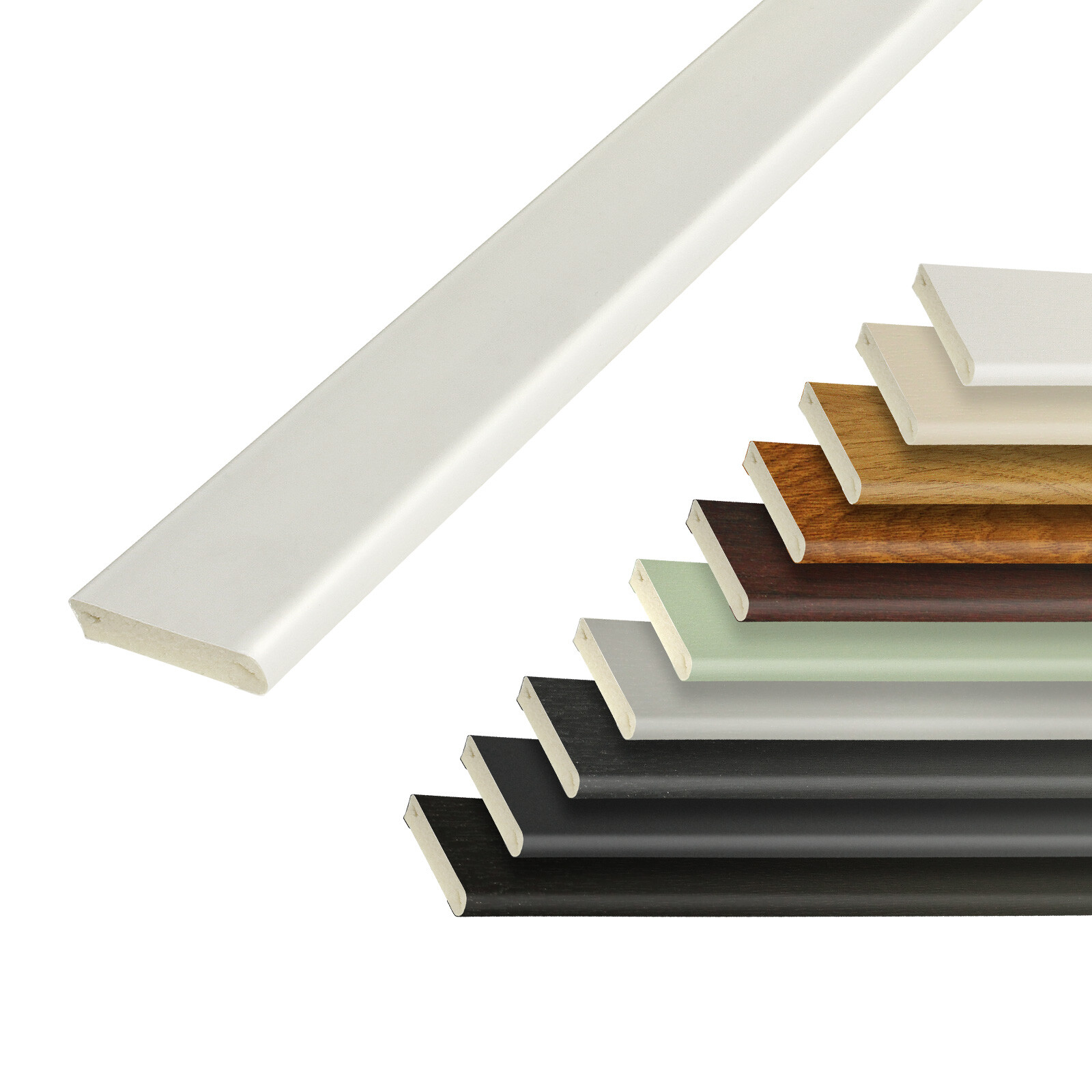 uPVC Cloaking Fillet D Mould Trim PVC Architrave Plastic Window Door ...