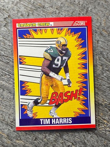 1990 Score Tim Harris CRUNCH CREW NFL Football Card #555 BASH! | eBay