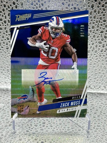 2020 Zach Moss Chronicles Prestige Rookie Auto Card RC /10 SSP Xtra ...