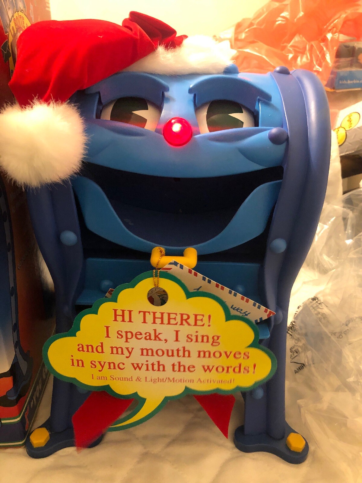 Vintage Telco Mel Box Animated Talking Singing Christmas Mail Box | eBay