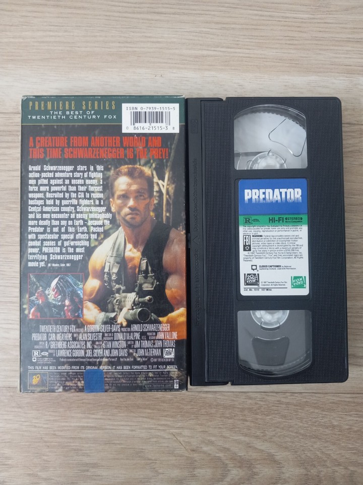 Predator (VHS, 1997) Premier Series 20th Century 86162151538| eBay