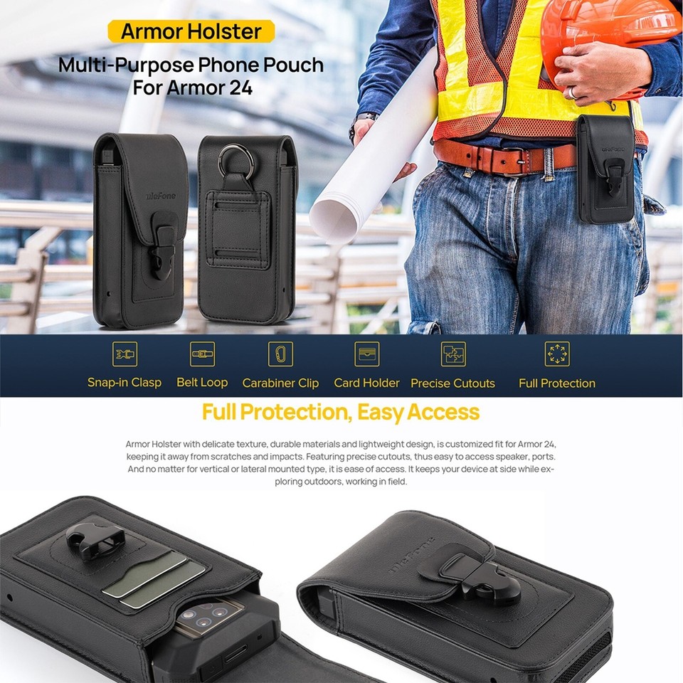 Multi-Purpose Phone Pouch Waist Bag For Ulefone Armor 24 Soft Phone ...