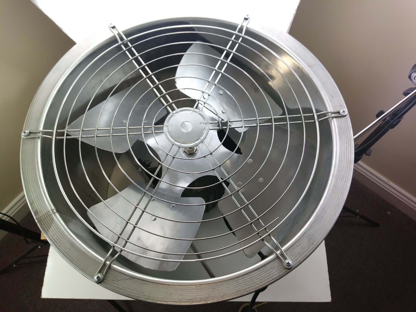 Metal Ducting Extractor Fan 400mm / 15" Inline Air Flow Industrial ...