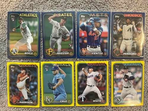New 50% off! 2024 Topps Series 1 & 2 Baseball Yellow & Blue Parallels ...