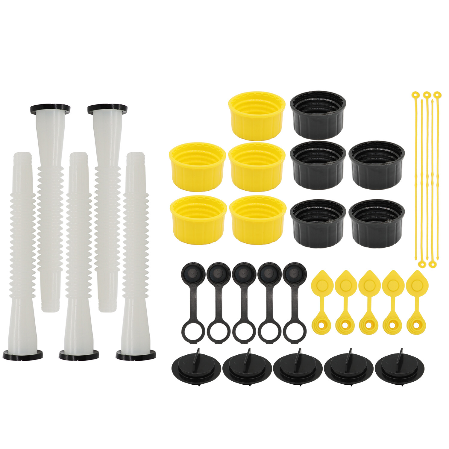 Pack of Five Gas Can Spouts with Caps and Gaskets Included For Wedco ...