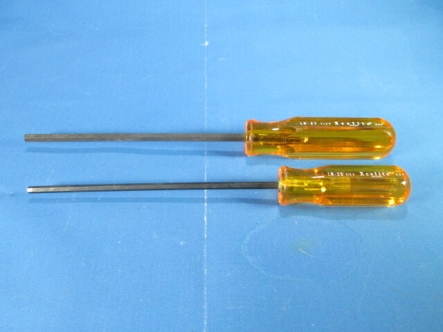 Vintage XCELITE Hex/Allen Drivers Amber Handles SAE LN-xx Series **U ...