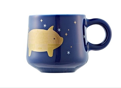 Starbucks Korea gold pig demi mug cup 89ml | eBay