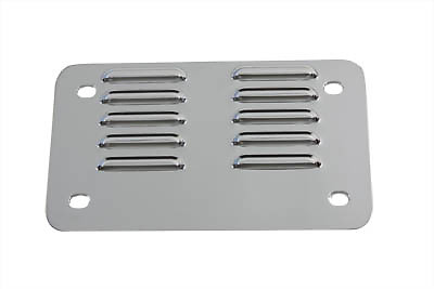 License Plate Backing Plate Louvered Style Chrome for Custom Harley | eBay