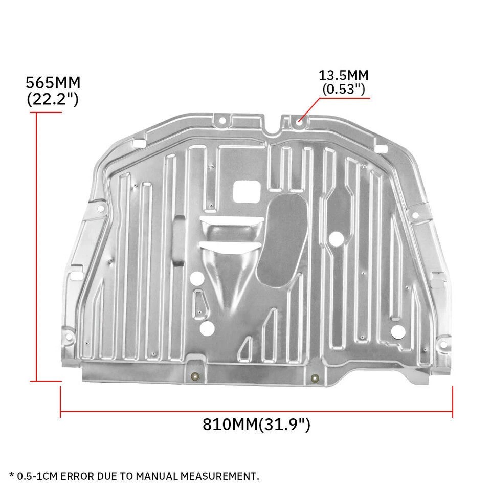 Front Skid Plate Engine Guard Splash Shield Al Alloy Kit for 2016-21 ...